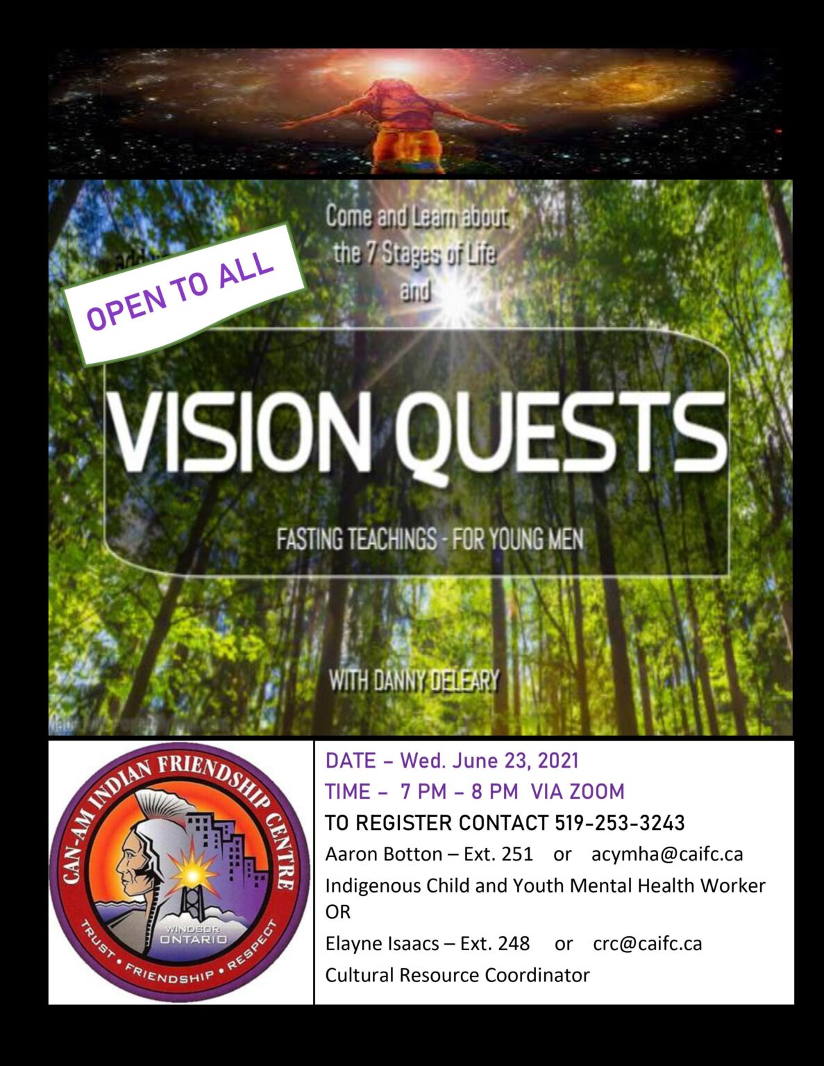 The 7 Stages of Life & Vision Quests - Can-Am Indian Friendship Centre