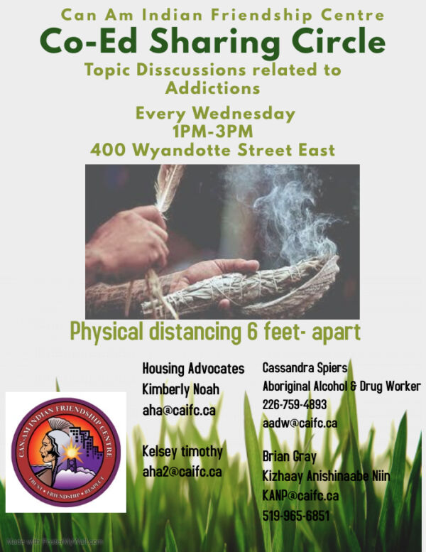 Co-Ed Sharing Circle - Topic Discussions related to Addictions - July ...